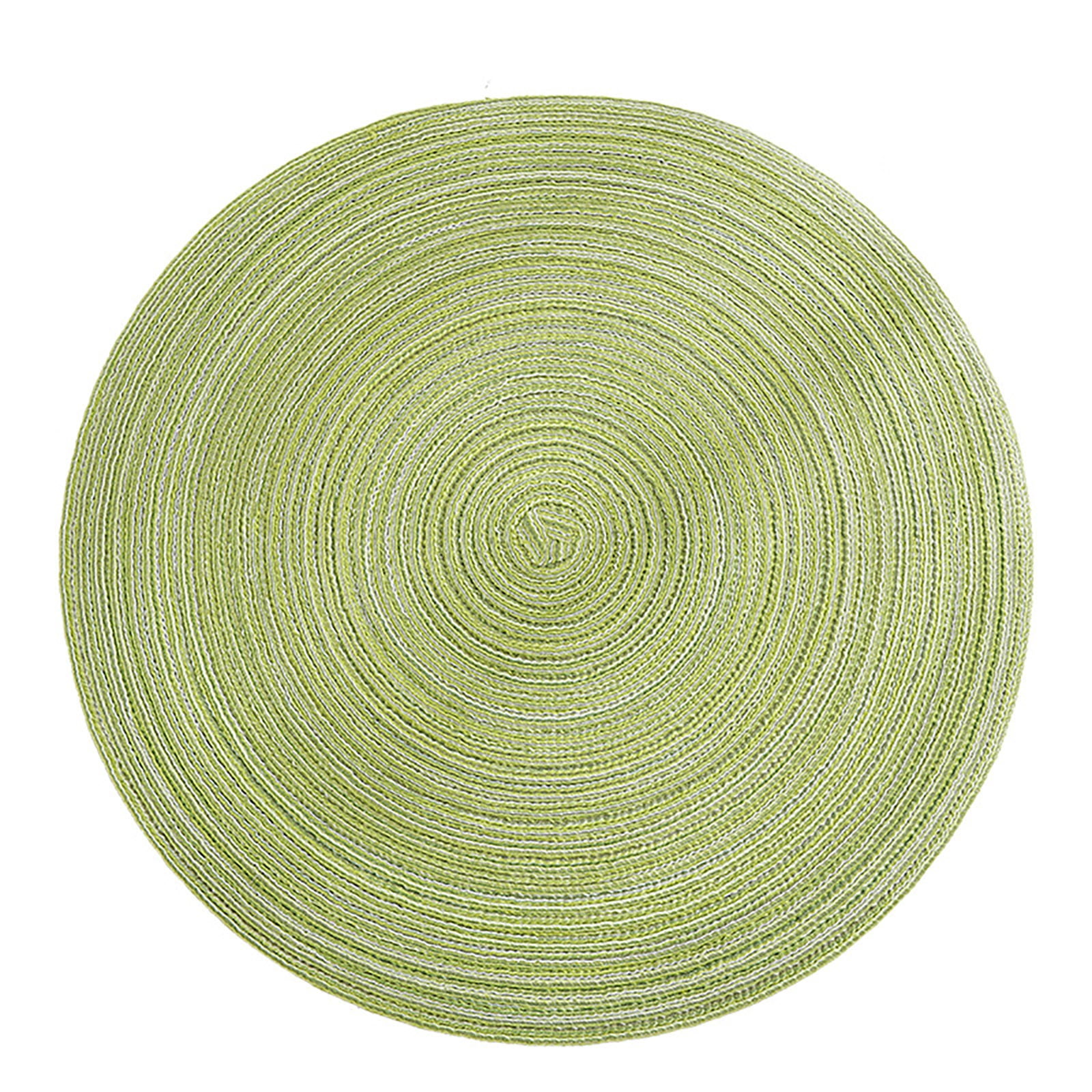 JDEFEG Round Table Mats for Dining Room Table Placemats Washable Woven ...