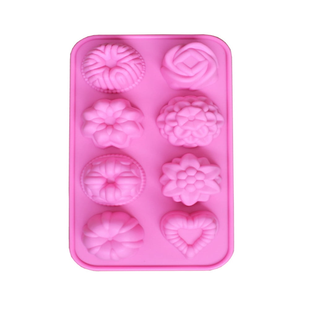 JDEFEG Small Ice Trays for Freezer with Cake Flower Modelling ...