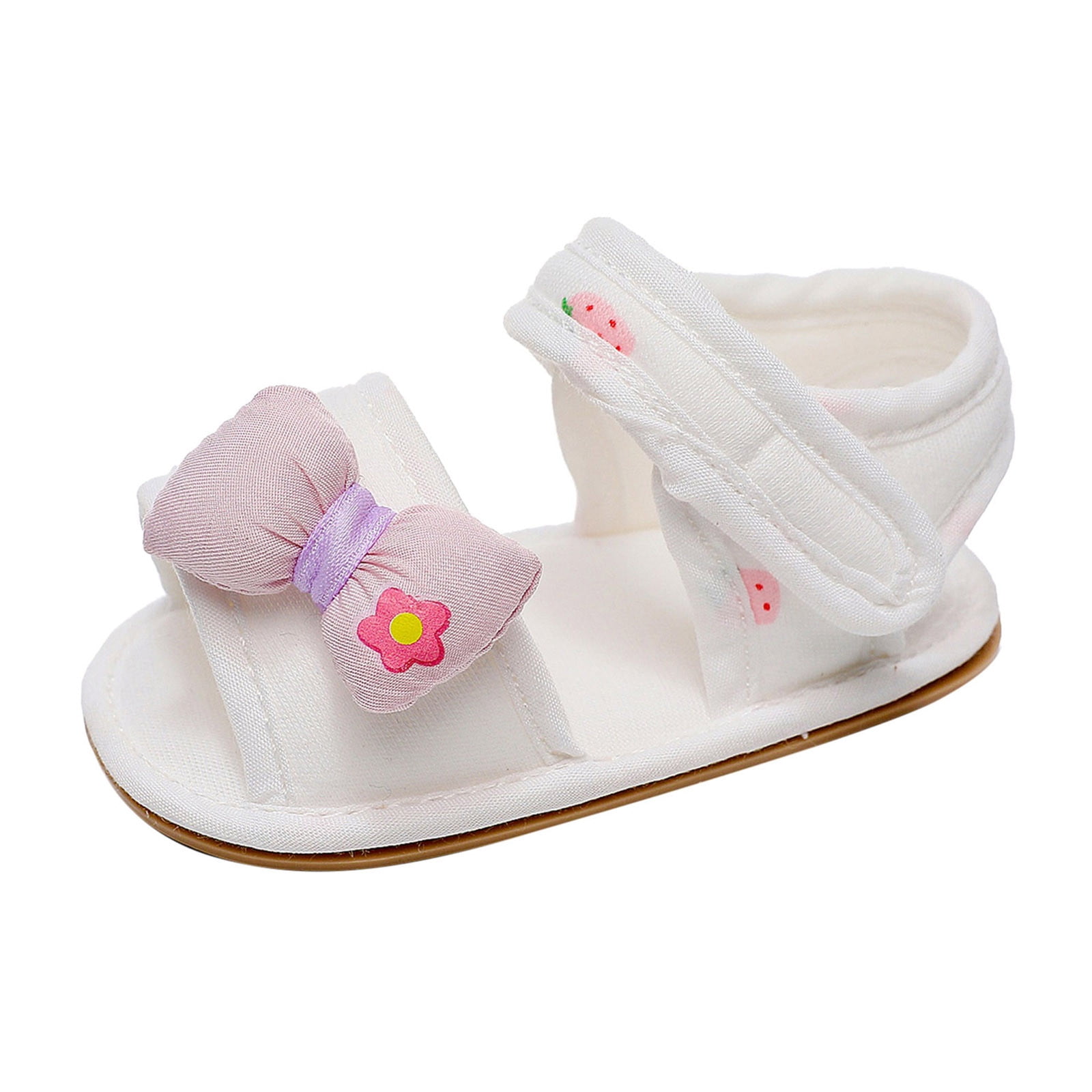 JDEFEG Toddler Girl Size 7 Sandals Girls Bowknot Open Toe Cartoon ...