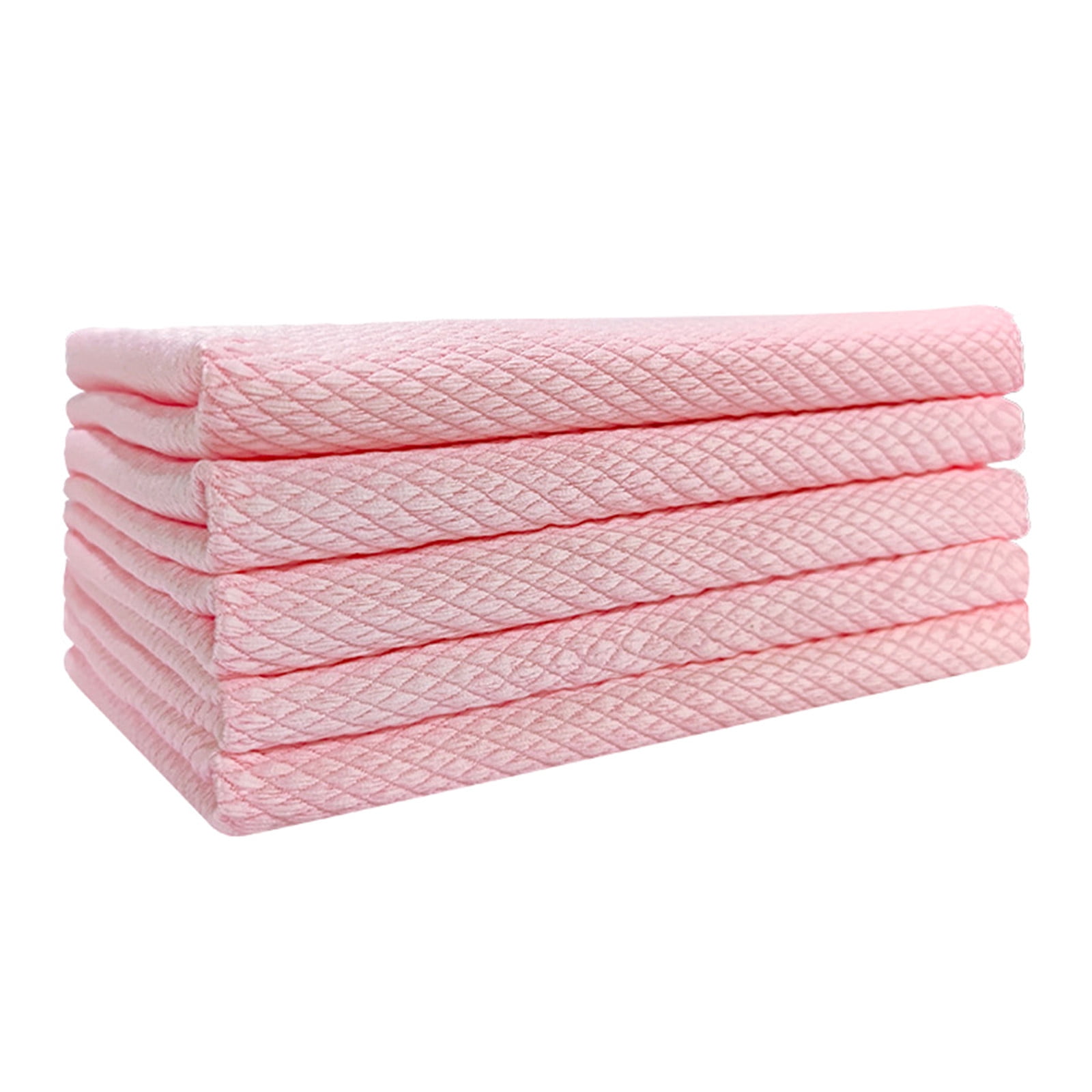 JDEFEG Thick Pack Kitchen Dish Towels, Super Absorbent Coral Velvet ...