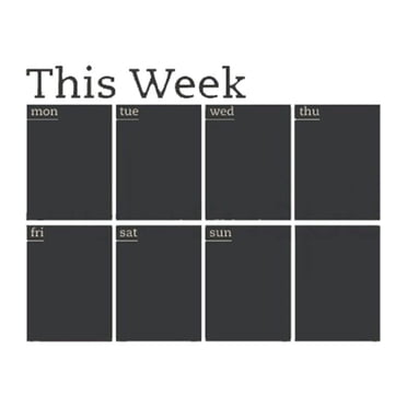 Monthly Plan Calendar Chalkboard Wall Sticker MEMO Blackboard Vinyl ...