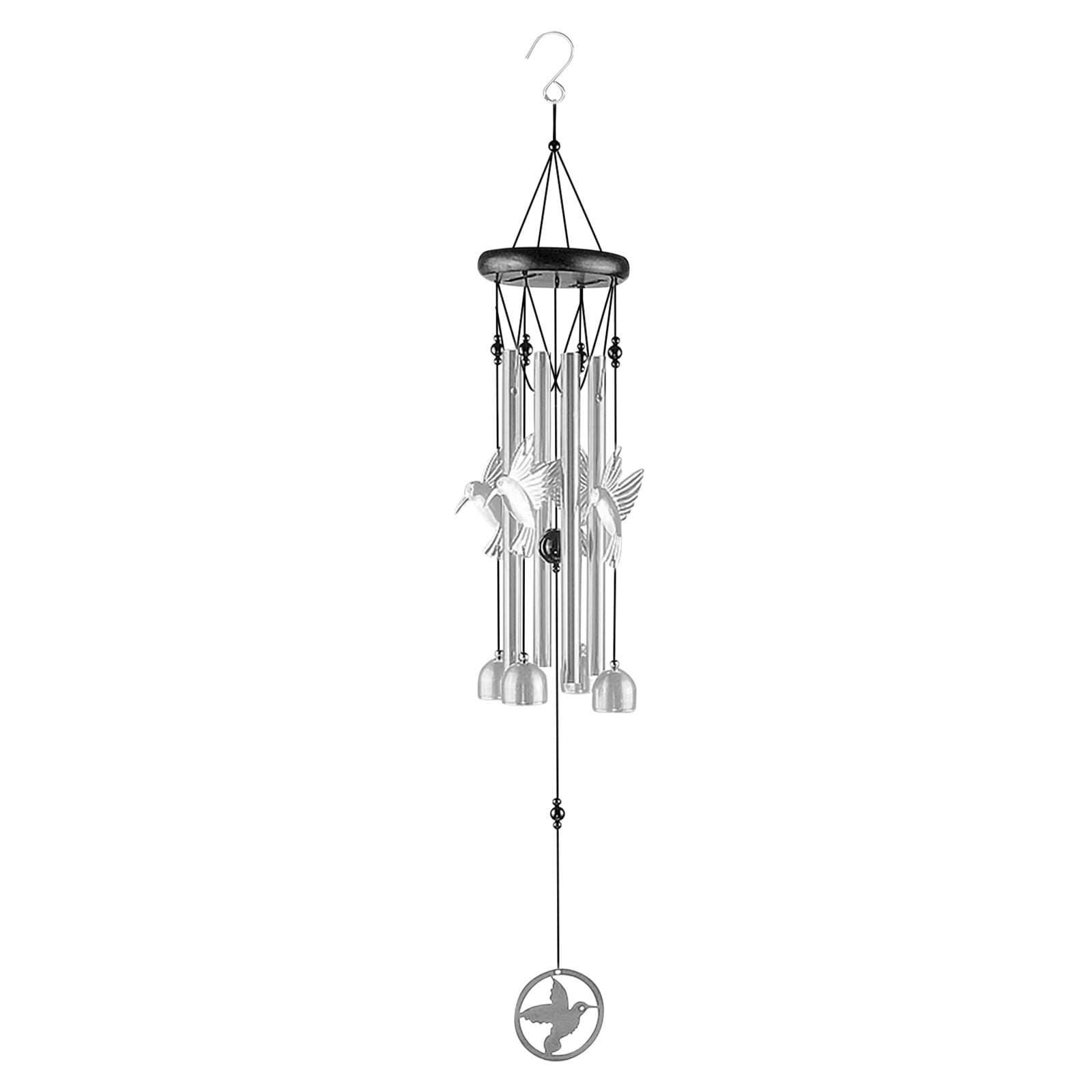 JDEFEG Wind Chime Outdoor Large Deep Tone All Metal Chime Owl Garden ...
