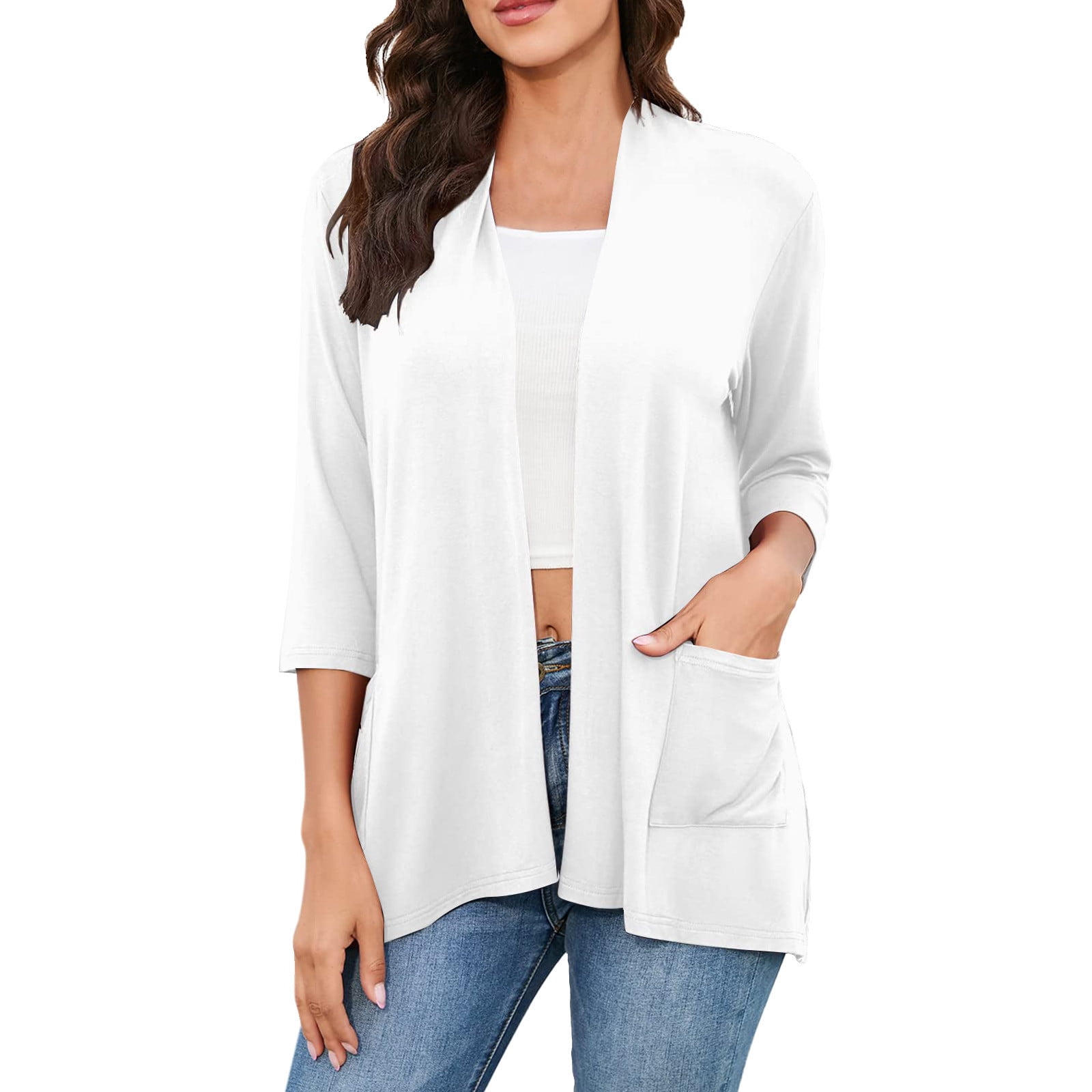 JDEFEG Women Sweater Work Womens Casual Lightweight Cardigan with ...