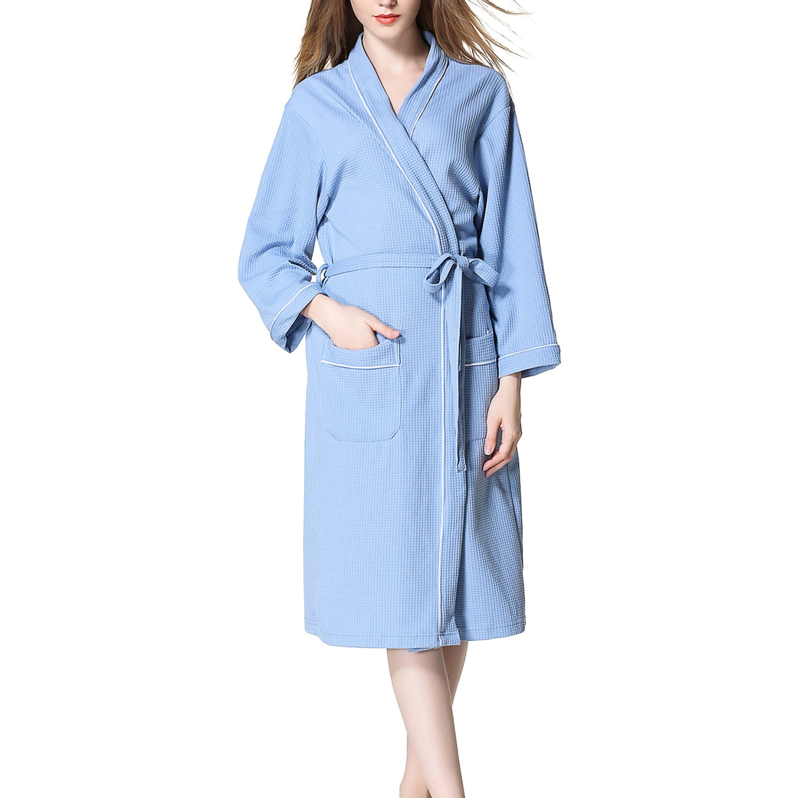 JDEFEG Womens Pajama Sets Robe Women Women Kimono Robes Long Knit ...