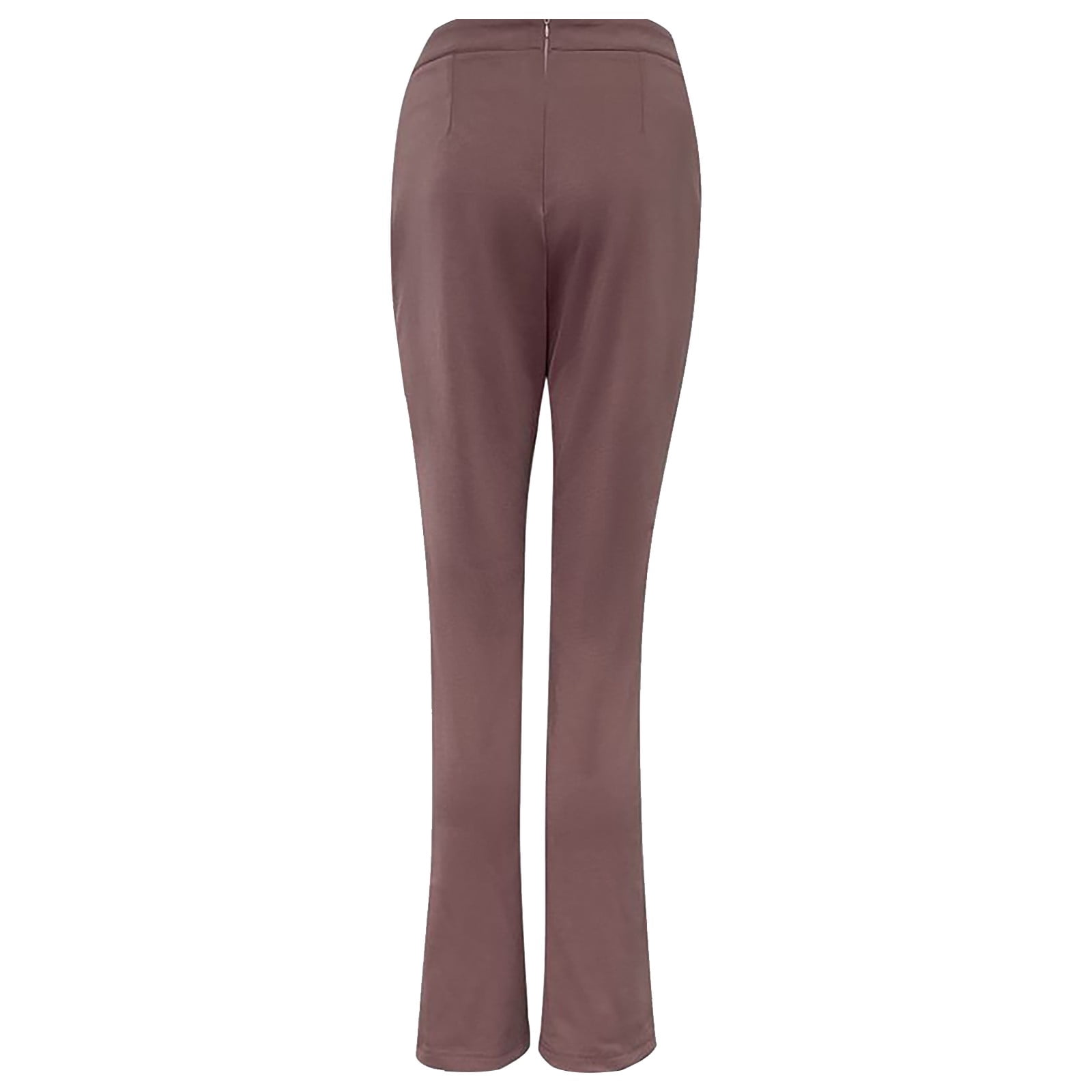 JDEFEG Womens Plus Pants Tall Women's Solid Color High Waist Slim ...