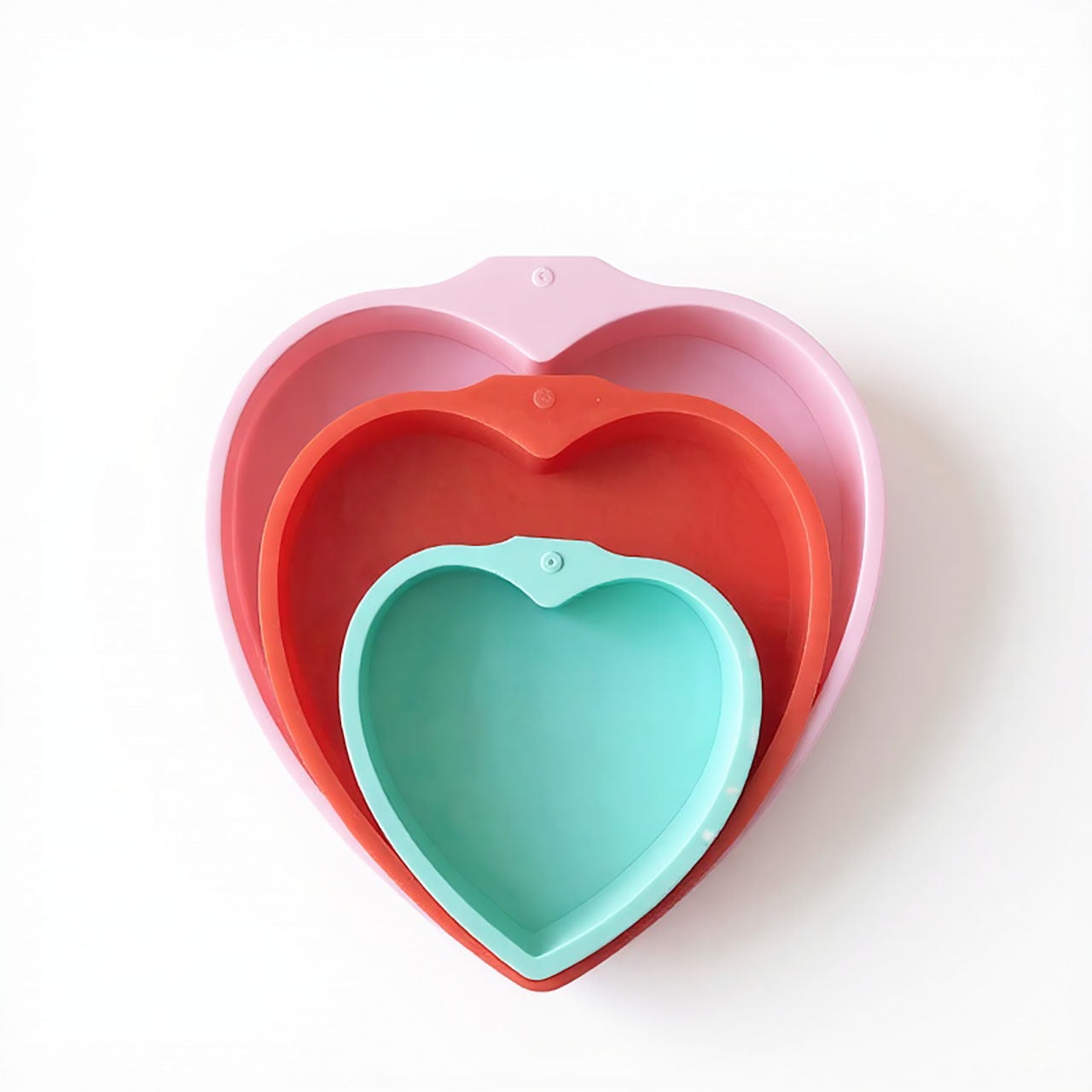 JDH silicone 4 Inch 6 Inch 8 Inch Heart Shaped Cake Pans Large Heart ...