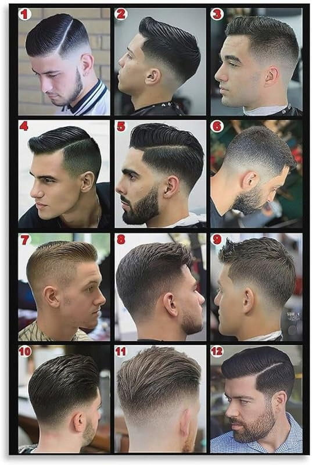 JDHY Modern Barbershop Men's Hairstyle Guide 16"x 24" Poster - Walmart.com