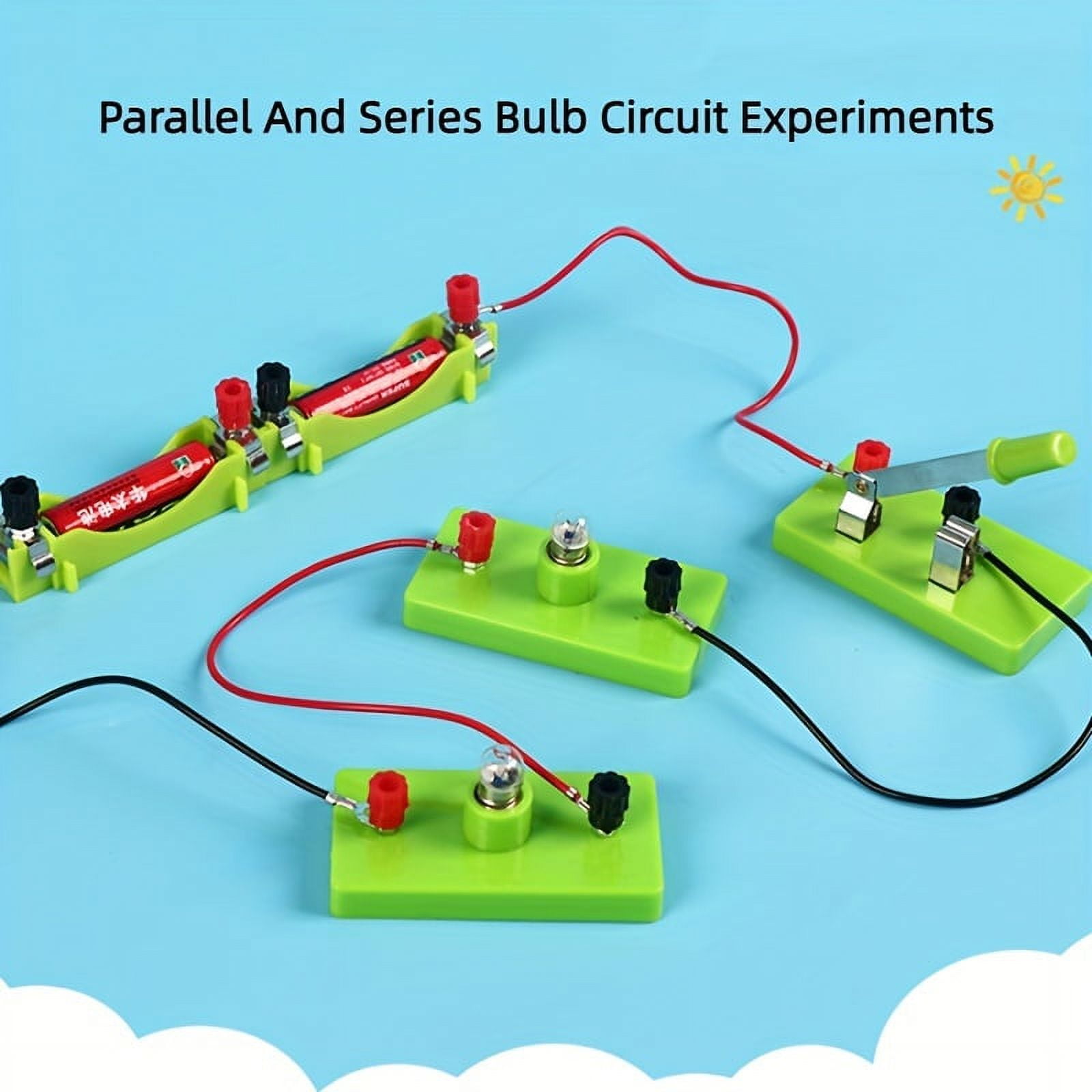 JDIY Physics Science Lab Learning Circuit Kit, Electricity Parallel And ...