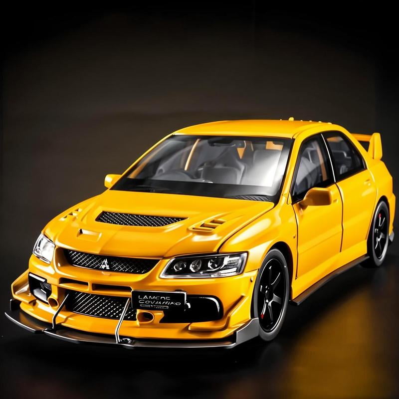 JDM 1:32 Mitsubishi Lancer Evolution Ninth Generation Super Racing Metal Alloy Diecast Car Model ...