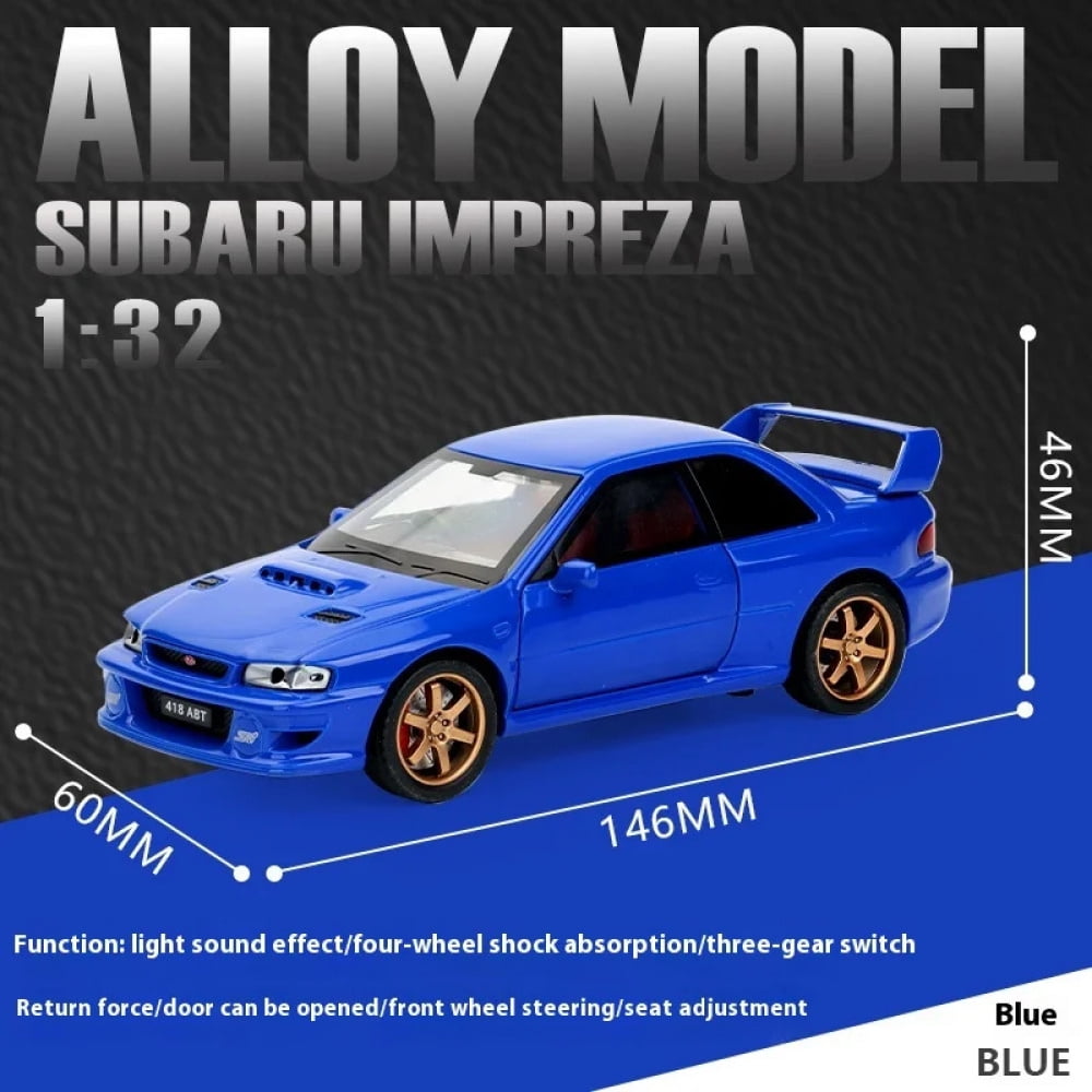 JDM 1:32 Subaru Impreza WRX STI Modified Vehicle Alloy Metal Diecast ...