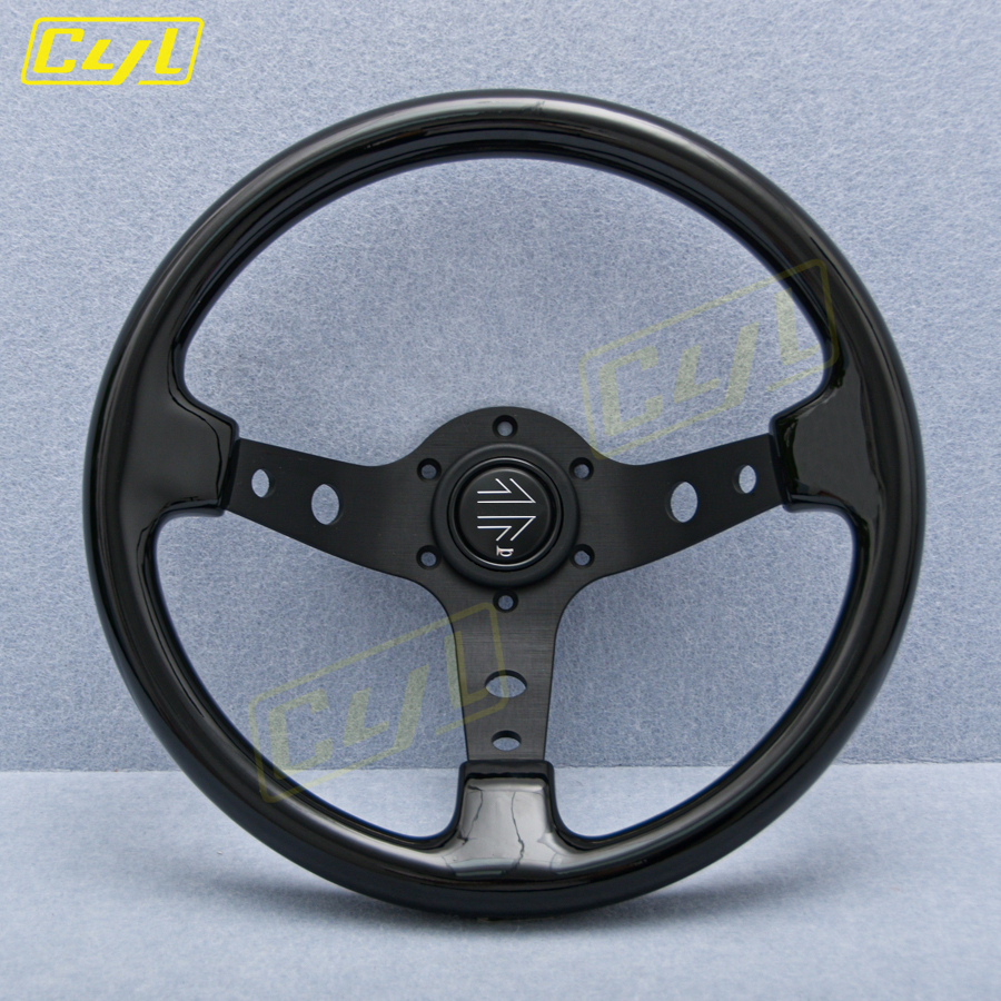 JDM 13inch 330mm Universal Black Color Steering Wheel Deep Corn Racing ...