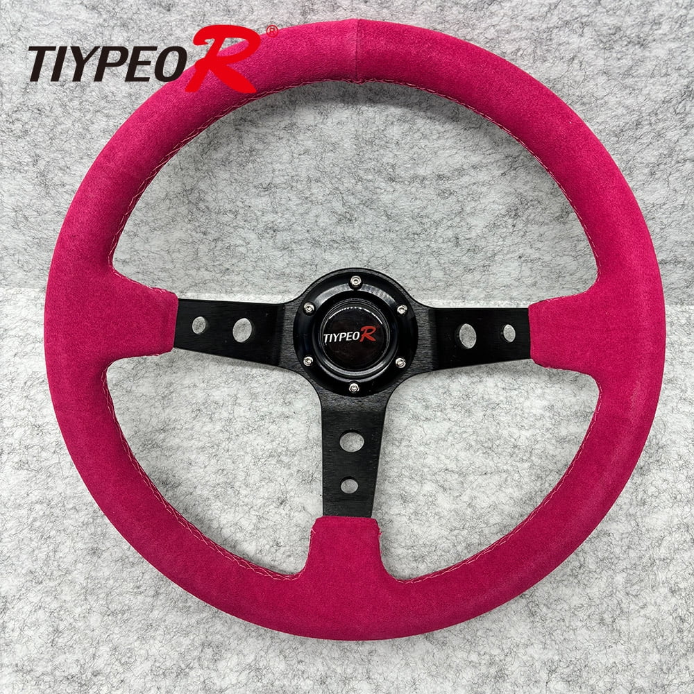 JDM 14inch high quality Deep Disk Bracket with round hole suede leather ...