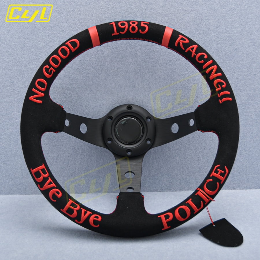 JDM 1985 NO GOOD RACING Steering Wheel 13inch Universal Suede Leather ...