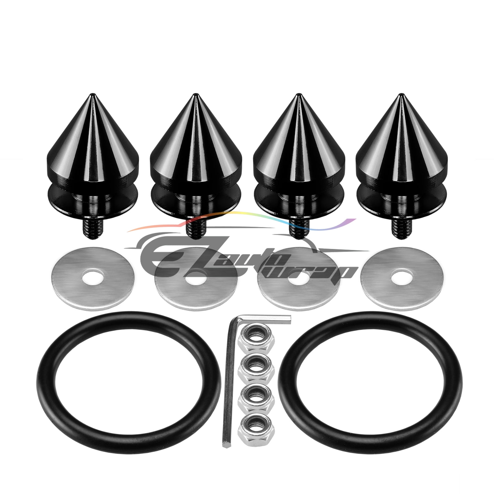 JDM Black Spike Bumper Quick Release Fasteners For Car Bumpers Trunk ...