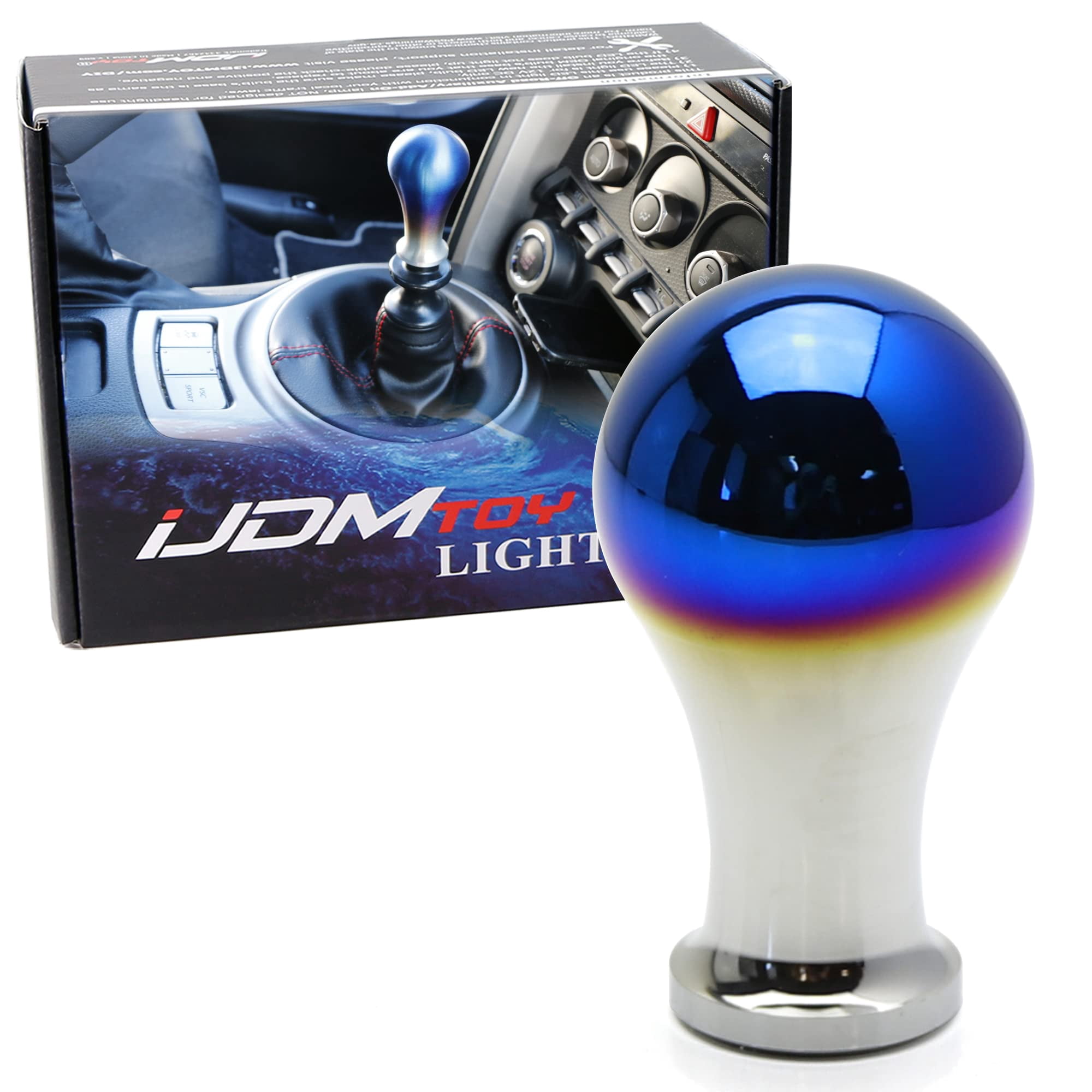 JDM Burnt Titanium Finish Universal Fit Tear Drop Shift Knob, For Most ...