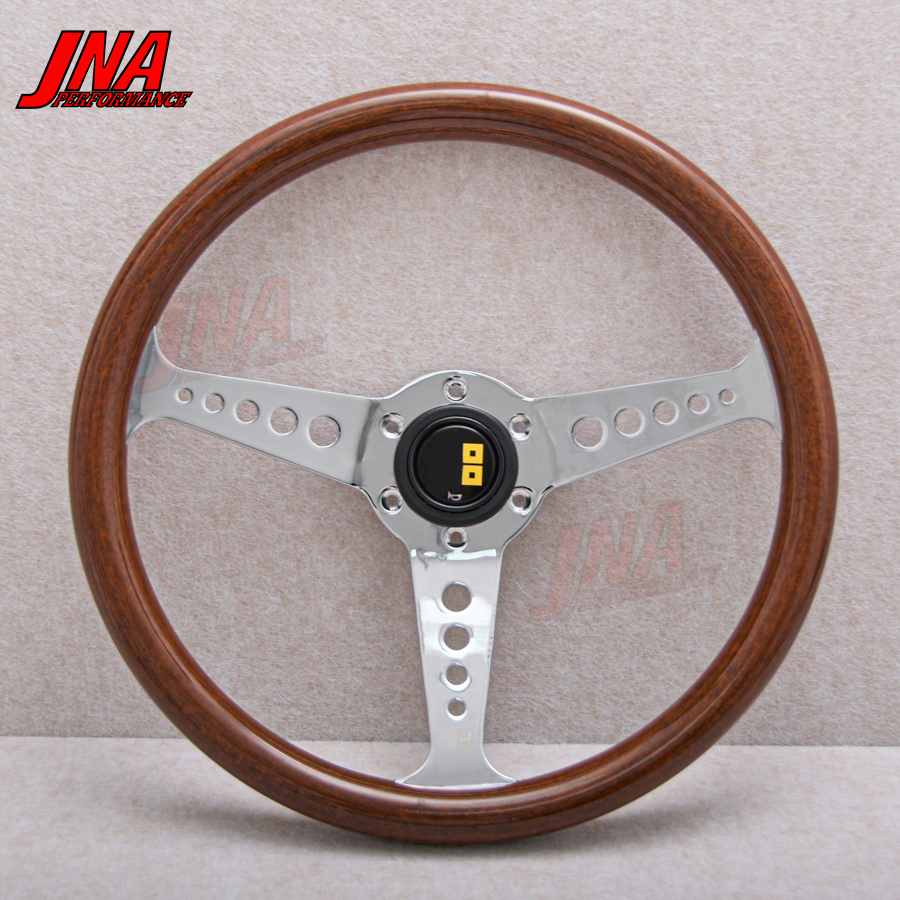 JDM California Heritage Steering Wheel Motorsport Mahogany Wood Film ...