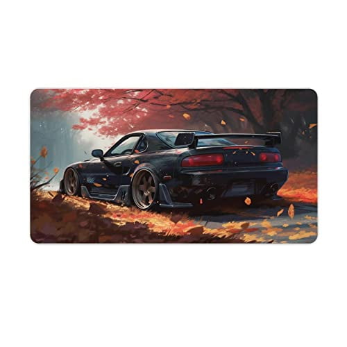 JDM Car Black Rx7 Fall Desk Mat Mousepad Computer Mats for Desk ...