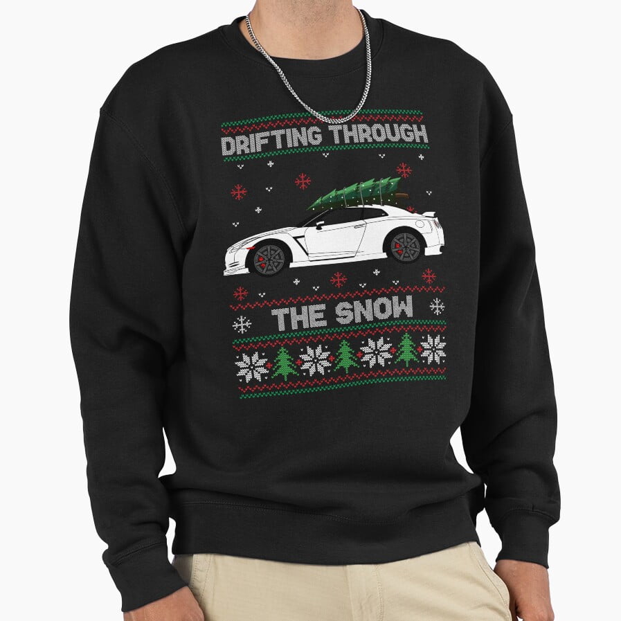 JDM Car Funny Christmas Sweater Style Funny Retro Auto Graphic Unisex ...