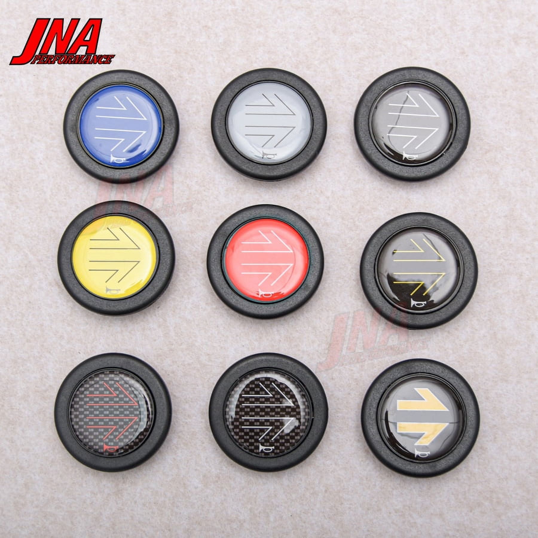 JDM Car Horn Button Cover Racing Sports Car Steering Wheel Horn Switch ...