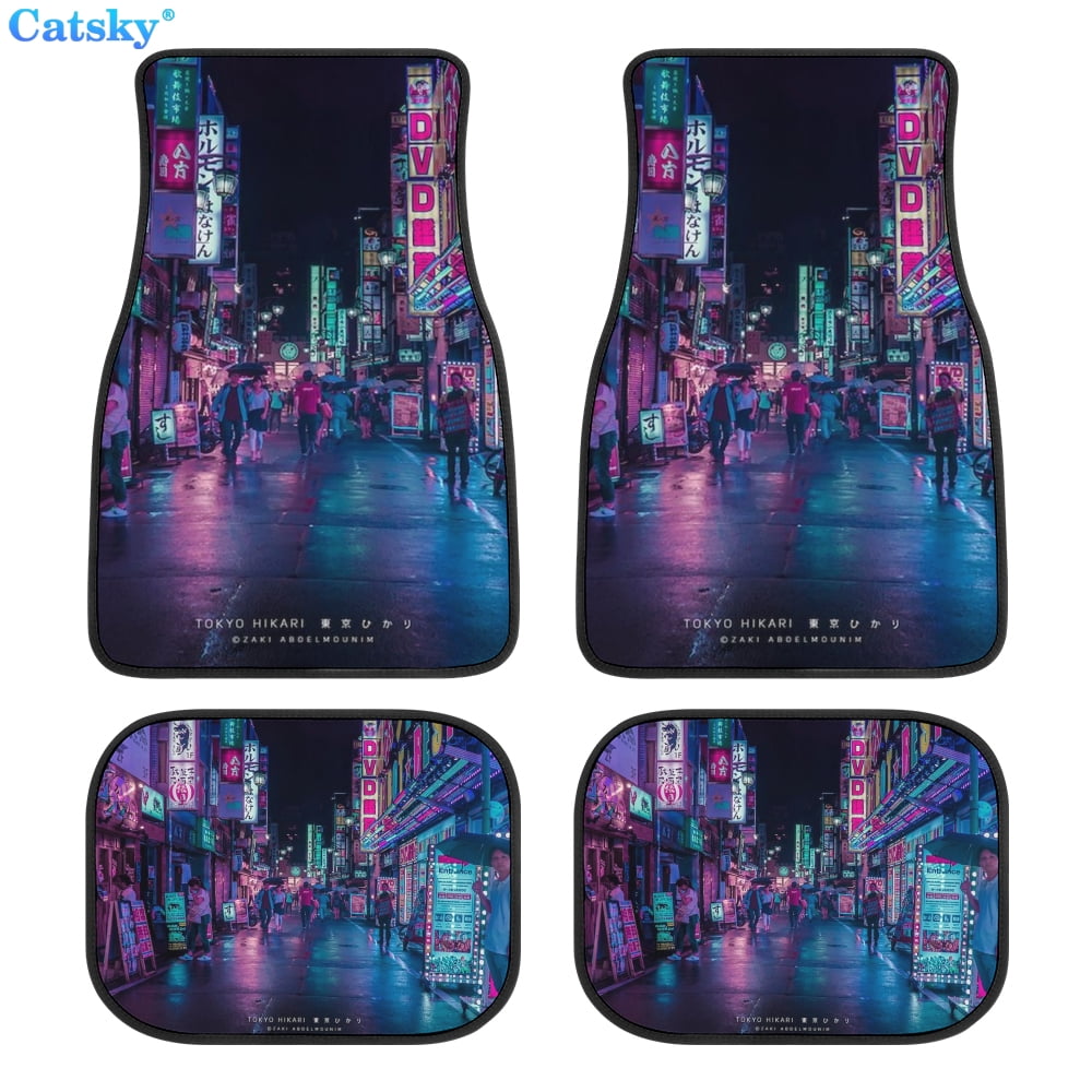 JDM Car for Neon Tokyo Street Racing Car Mats Universal Drive Seat ...