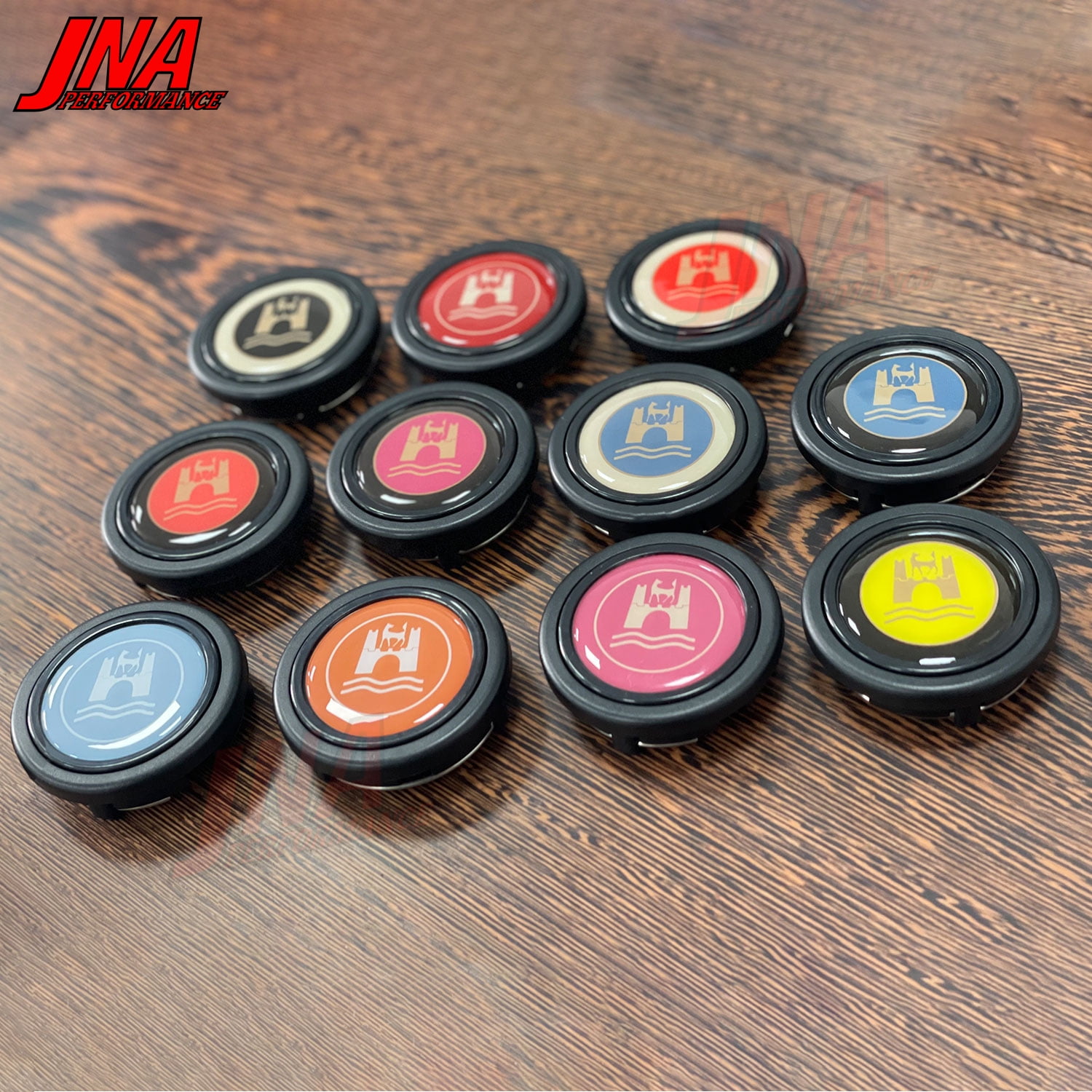 JDM Classic Wolfsburg Horn Button Steering Wheel Horn Push Cover for ...