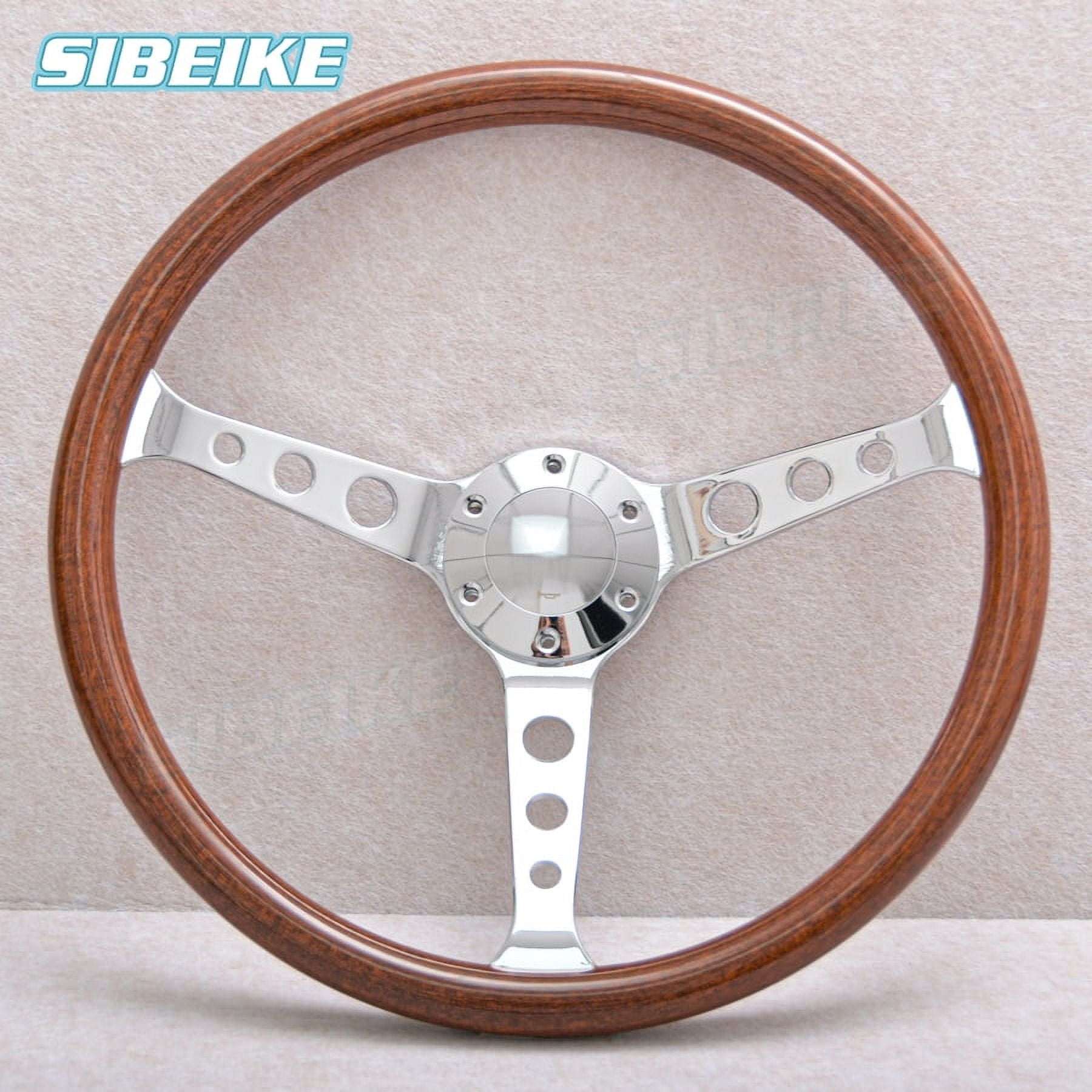 JDM Classic Wooden Steering Wheel Universal 15inch Racing Sports Wood ...