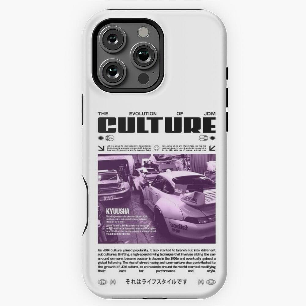 JDM Culture Night Racing Street Car Art Phone Case for iPhone 11 12 13 ...