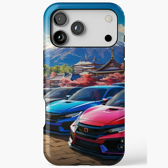 JDM Hatchback Mt Fuji Scenery iPhone Case 17 through 11 Pro Max ...