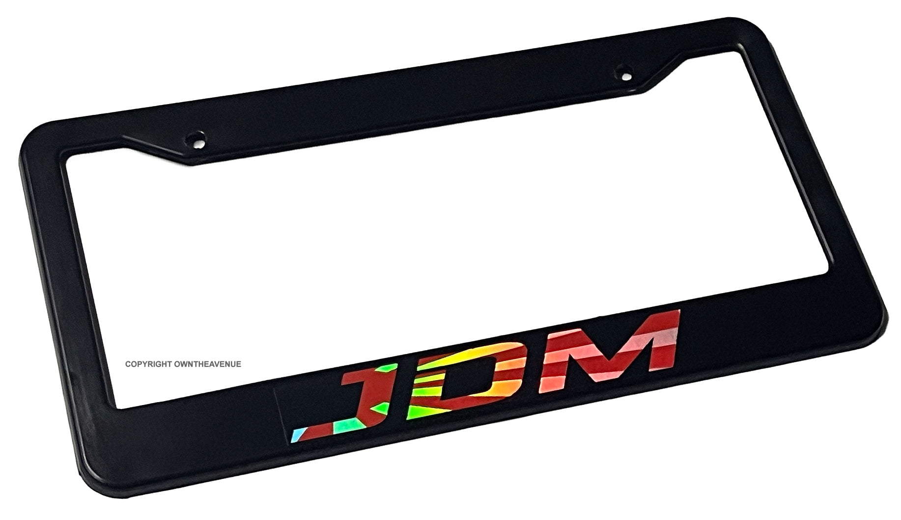 JDM Japanese Japan Rays Holographic Hologram Oil Slick License Plate ...