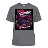 90s Tuner Midnight Street Graphic T-Shirt, JDM Racing Car Tee - Walmart.com