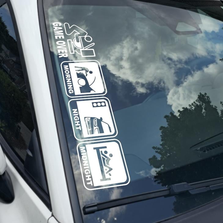 JDM Lifestyle day noon night Vinyl Decal Sticker Bumper Window UV ...