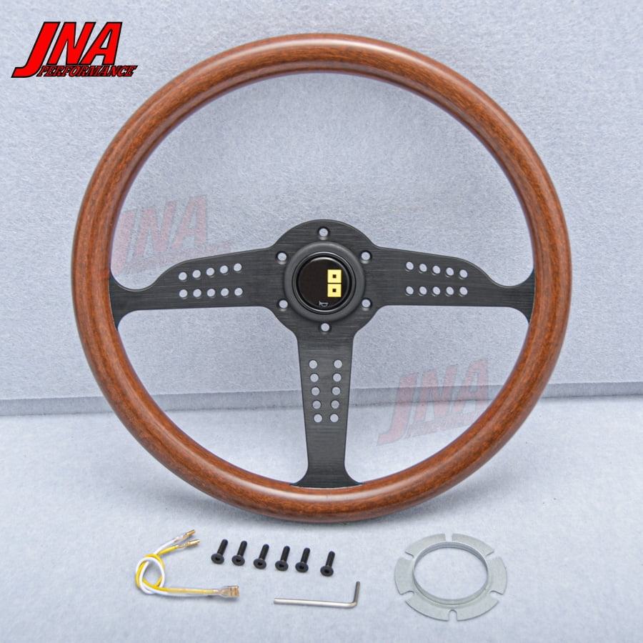 JDM MOMO Mahogany Steering Wheel Heritage Grand Pri Vintage Wood Film ...