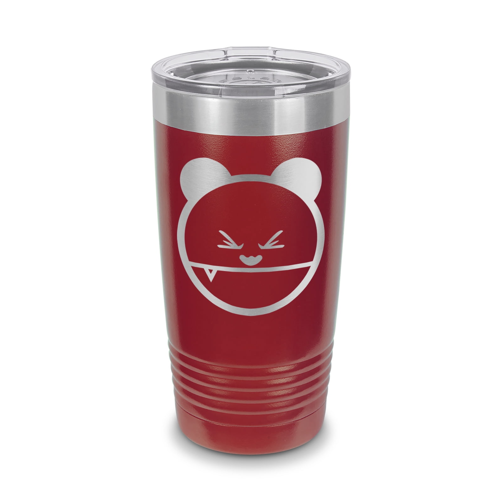 JDM Panda Tumbler 20 oz - Laser Engraved w/ Clear Lid - Stainless Steel ...