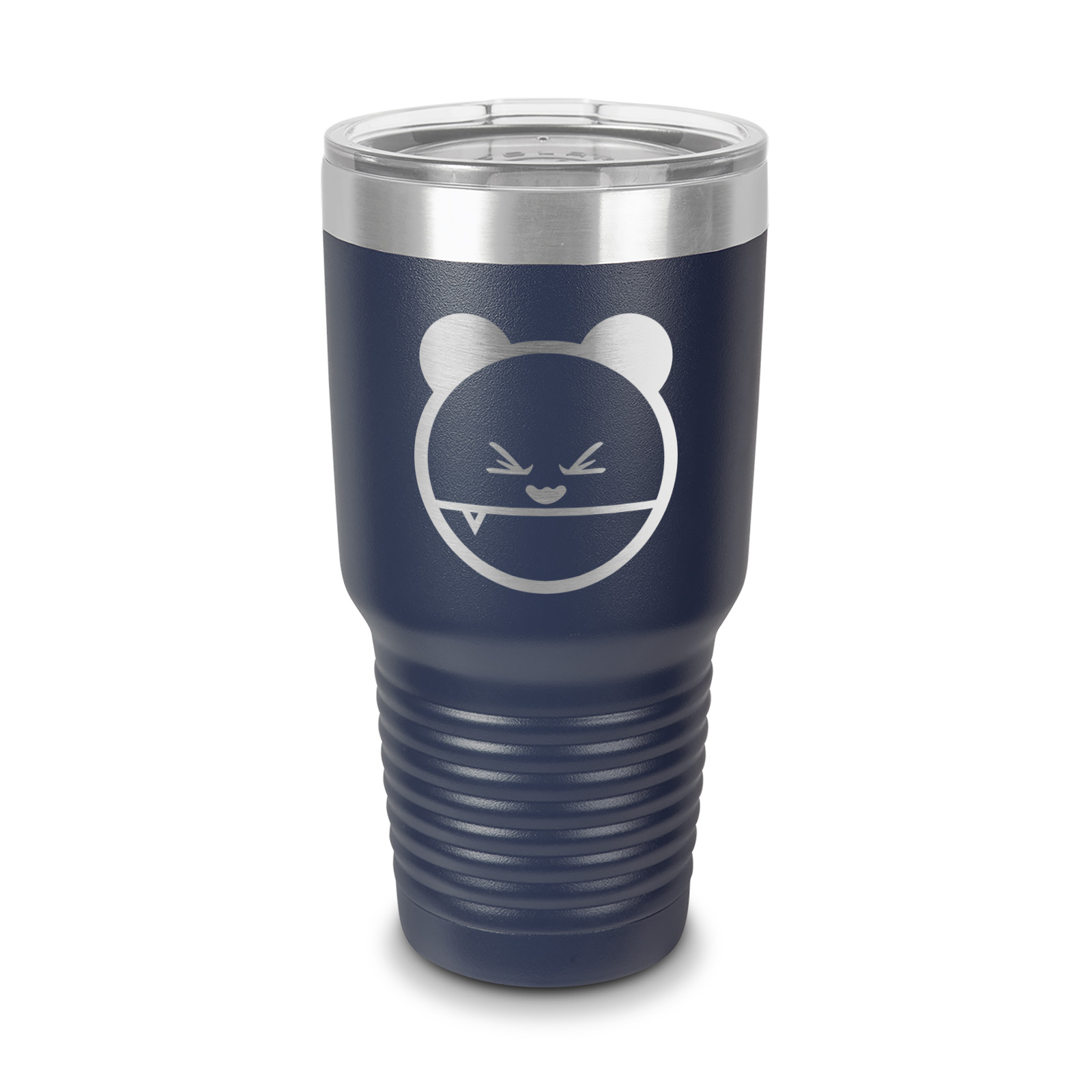 JDM Panda Tumbler 30 oz - Laser Engraved w/ Clear Lid - Stainless Steel ...