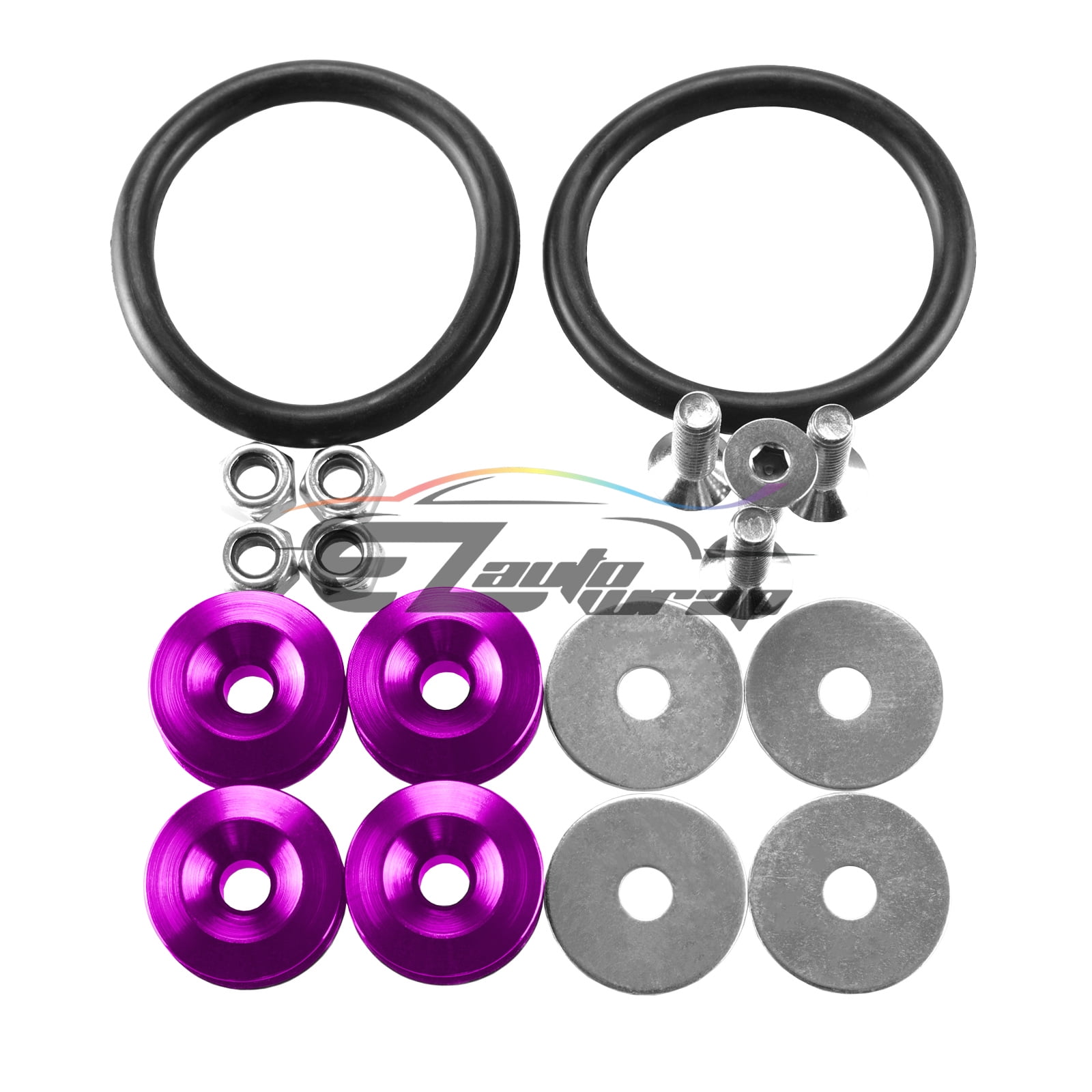 JDM Purple Quick Release Fasteners Kit for Car Bumpers, Trunk, Hatch ...