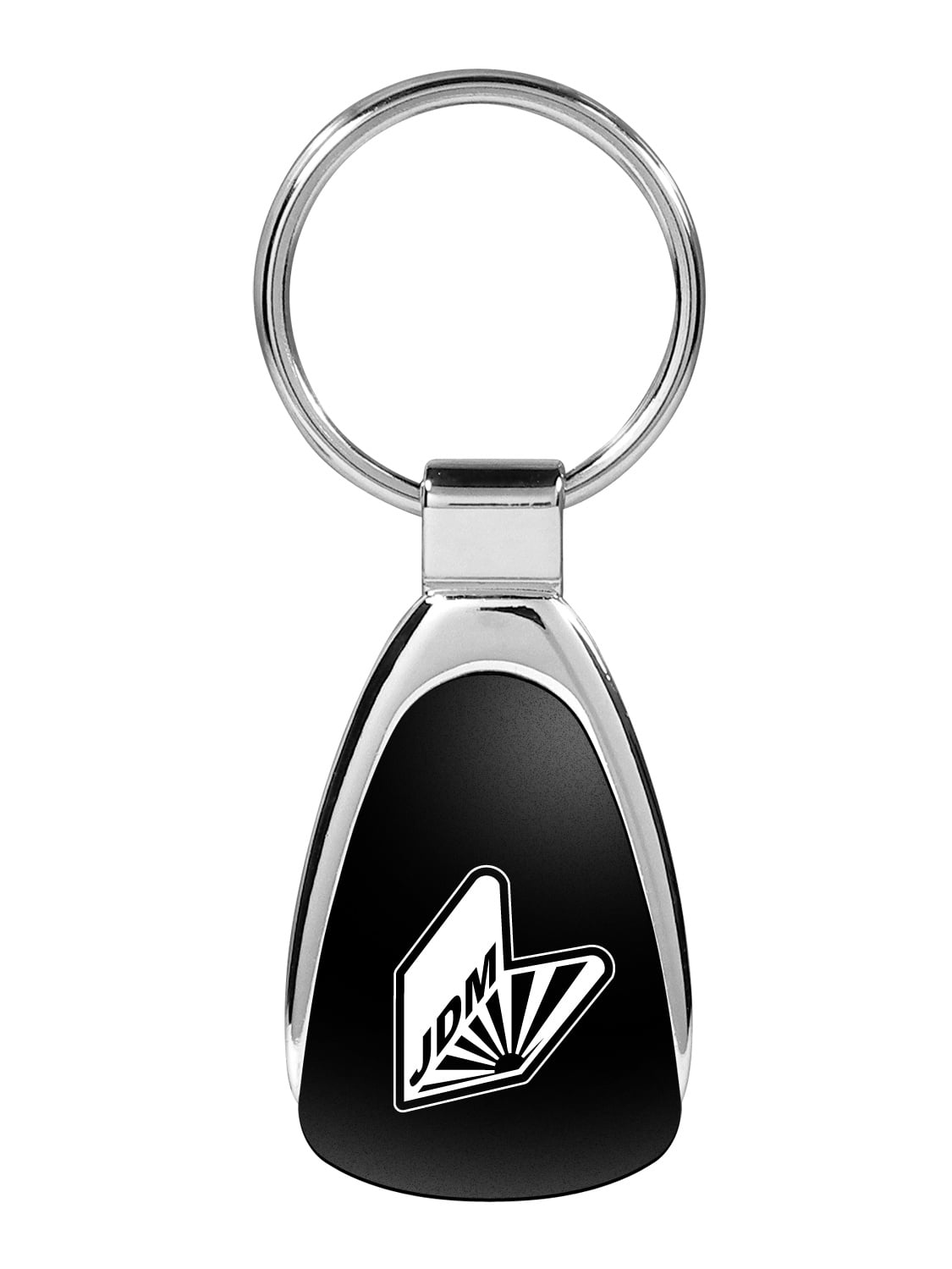 JDM Rising Sun Wakaba Leaf Black Tear Drop Key Chain - Walmart Business ...