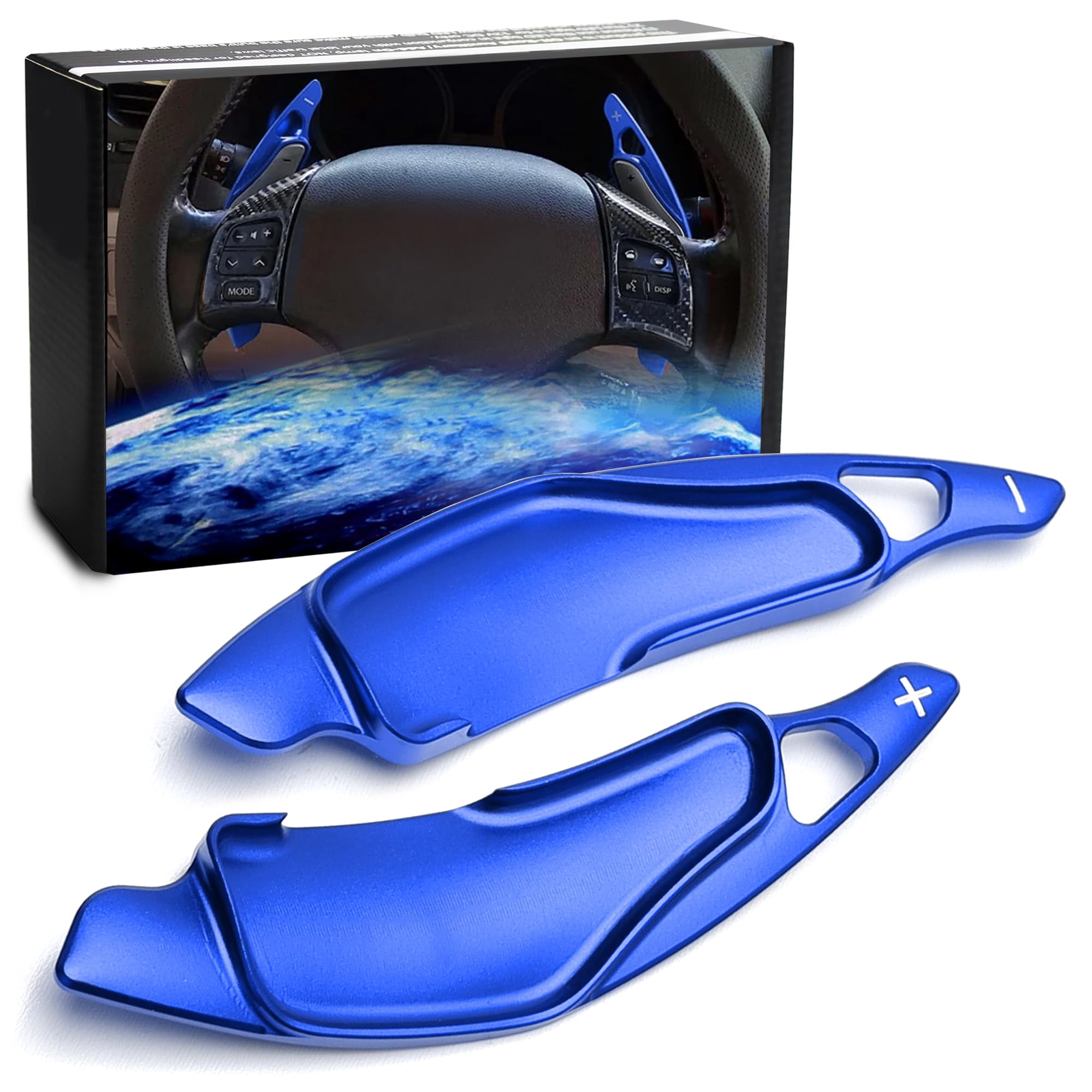 JDM Sports Blue Aluminum Paddle Shifter Extension Kit For Lexus 2006 ...