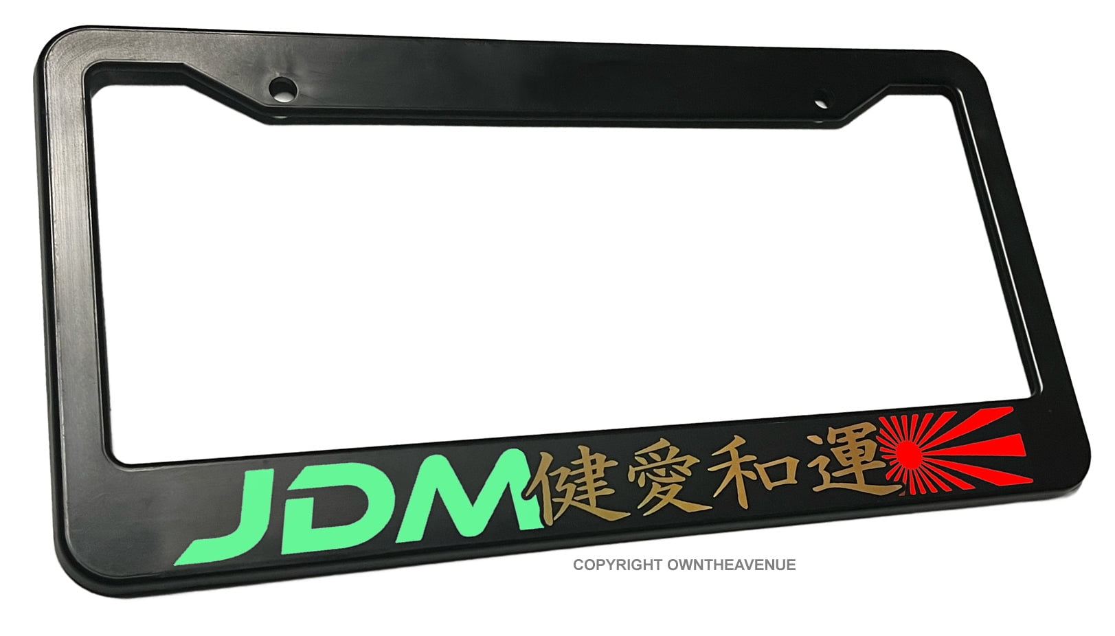 JDM Trio Colors Mint Bronze Red Racing Drifting Kanji Japan License ...