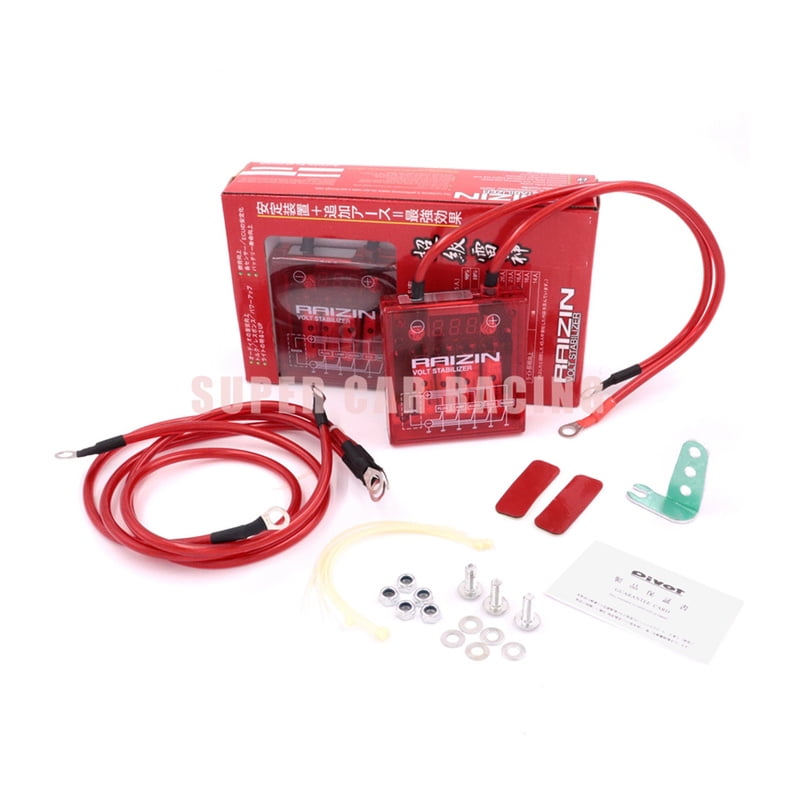 JDM Universal Digital Voltage Stabilizer Regulator Ground Wires And LED ...