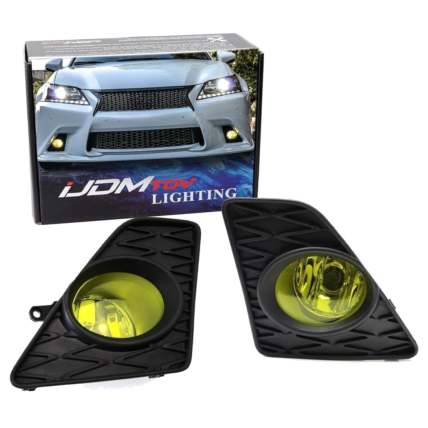 JDM Yellow Lens Halogen Fog Lights For 2013-2015 Lexus GS350 GS460 ...