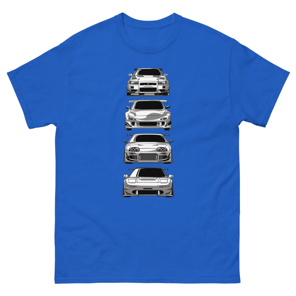 JDM kings supra rx7 GTR NSX t-shirt (Royal, S) - Walmart.com