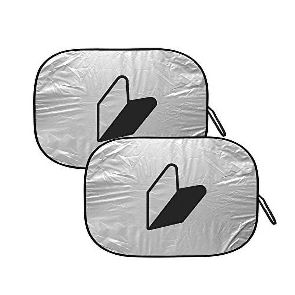 JDM the Wakaba Leaf Dual Panels Universal Fit Folding Windshield Sun ...