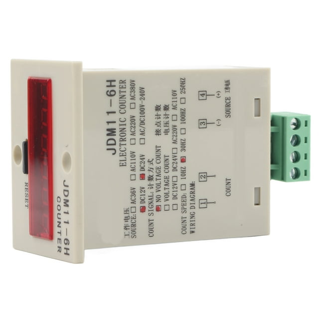 JDM11-6H No Voltage Counter 6 Digits Electronic LED Digital Display ...
