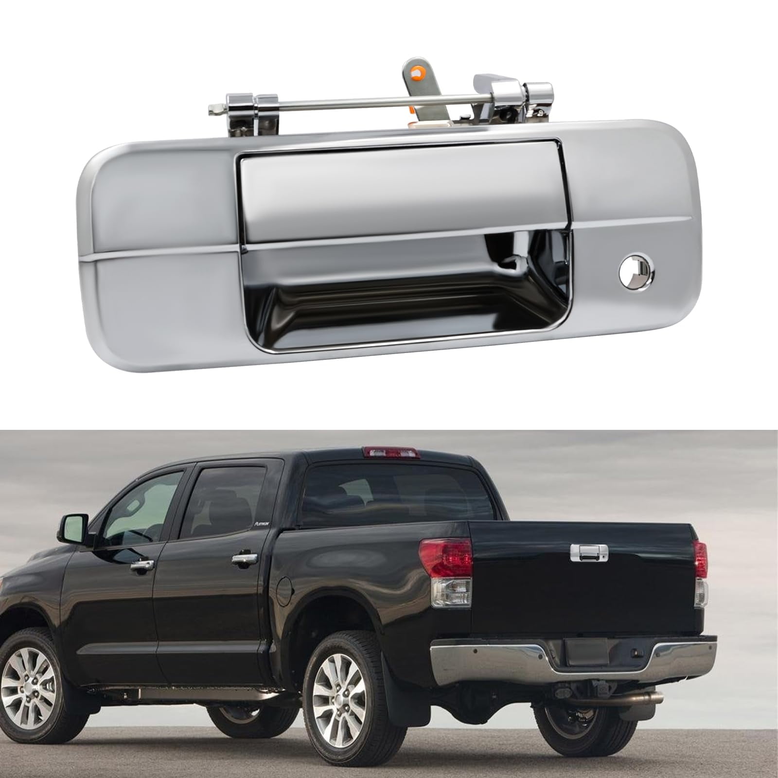 JDMON Chrome Tailgate Door SSF20 Handle Replacement for Toyota Tundra ...