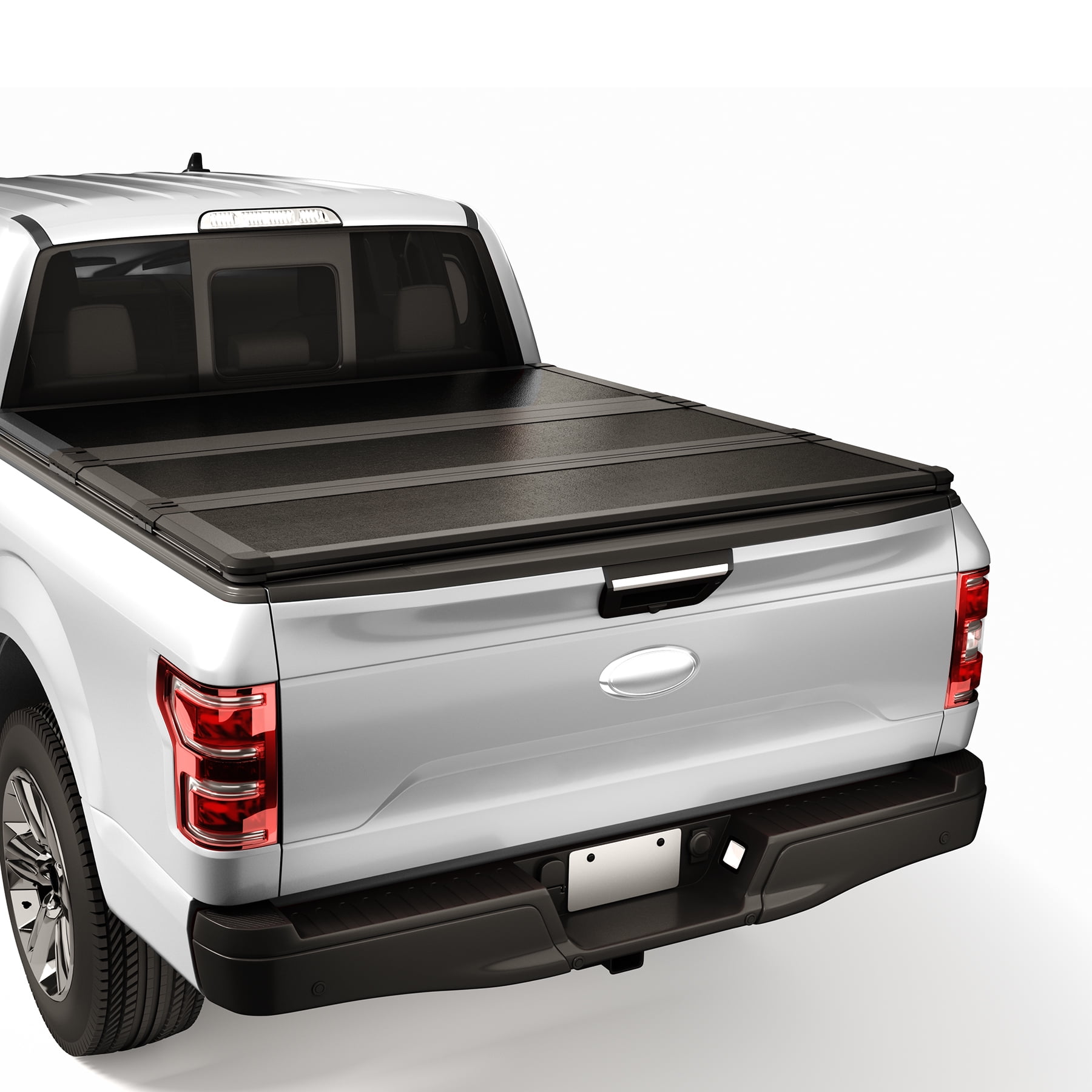 JDMSPEED Hard Tri-Fold Truck Bed Tonneau Cover Compatible with 2015 ...