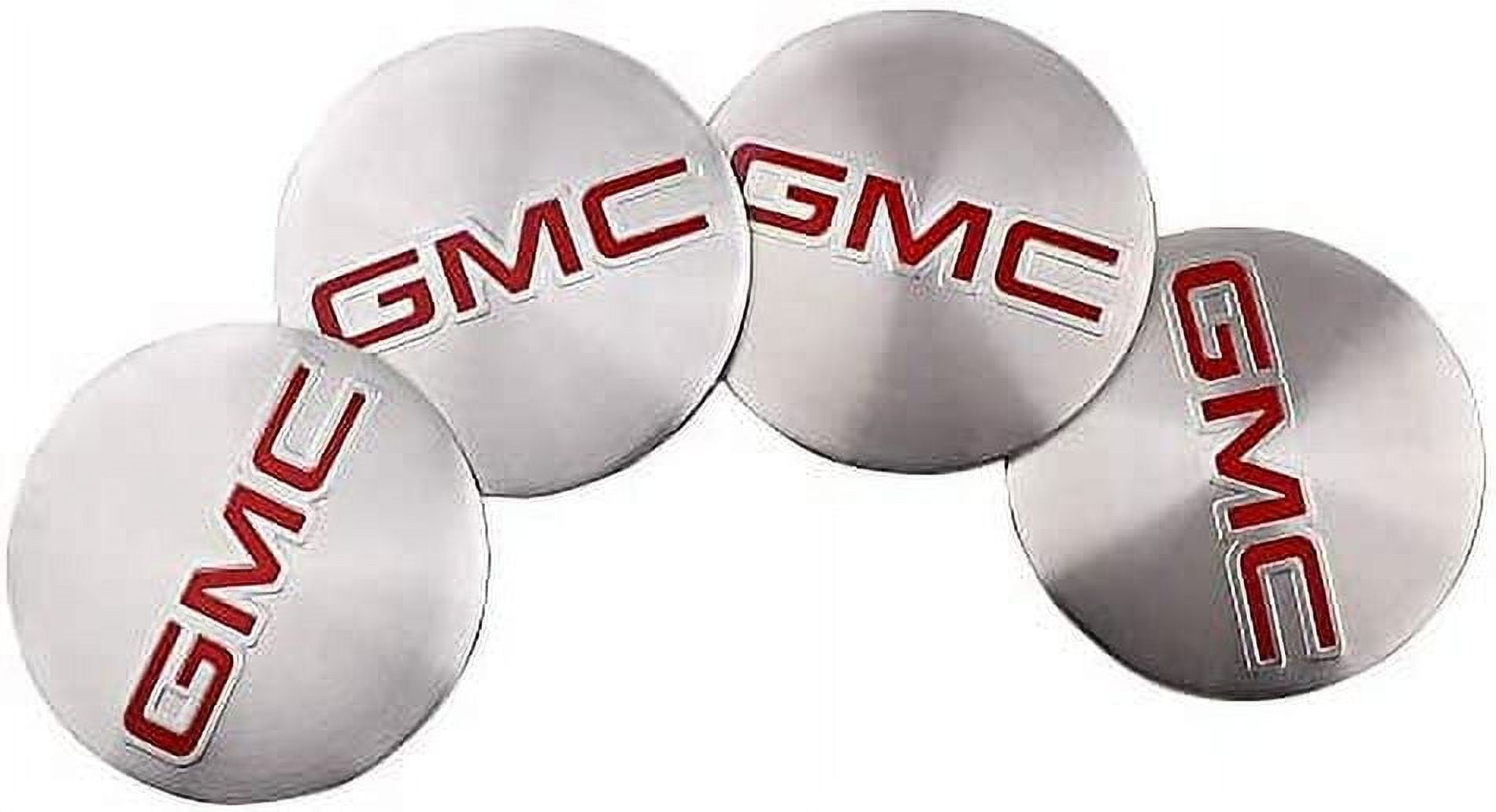 JDMTOIVE Colored Aluminum Domed Wheel Center Caps Stickers for GMC ...
