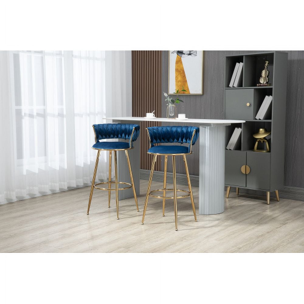 JDZDESIGN COOLMORE Stools with Back and Footrest Counter Height Chairs ...