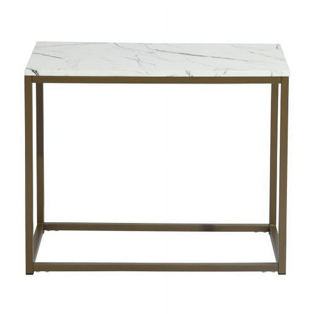 JDZDESIGN Modern Open Rectangular Wood Side End Accent Table Living ...
