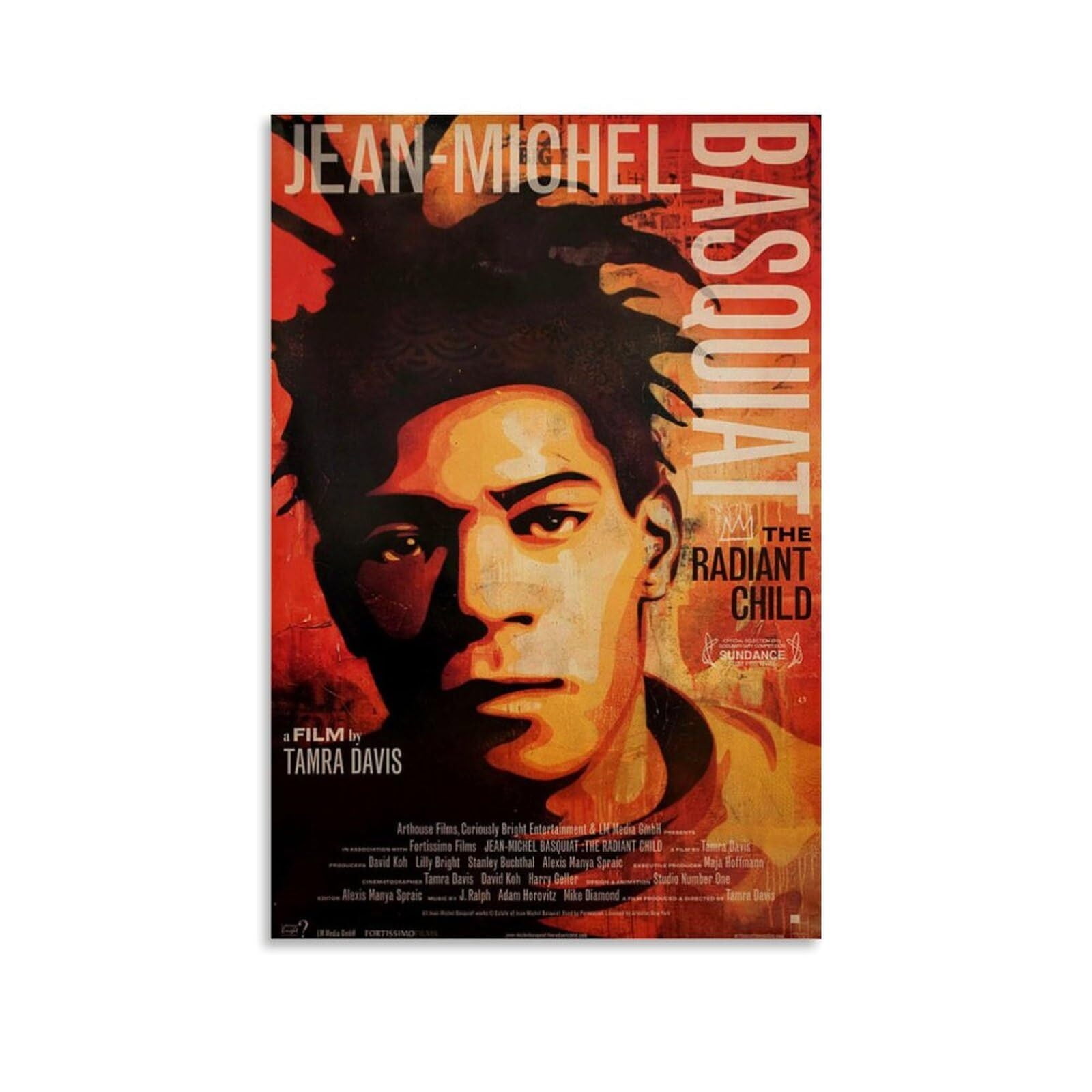 JEAN-MICHEL BASQUIAT THE RADIANT CHILD Movie Poster Canvas Wall Art ...