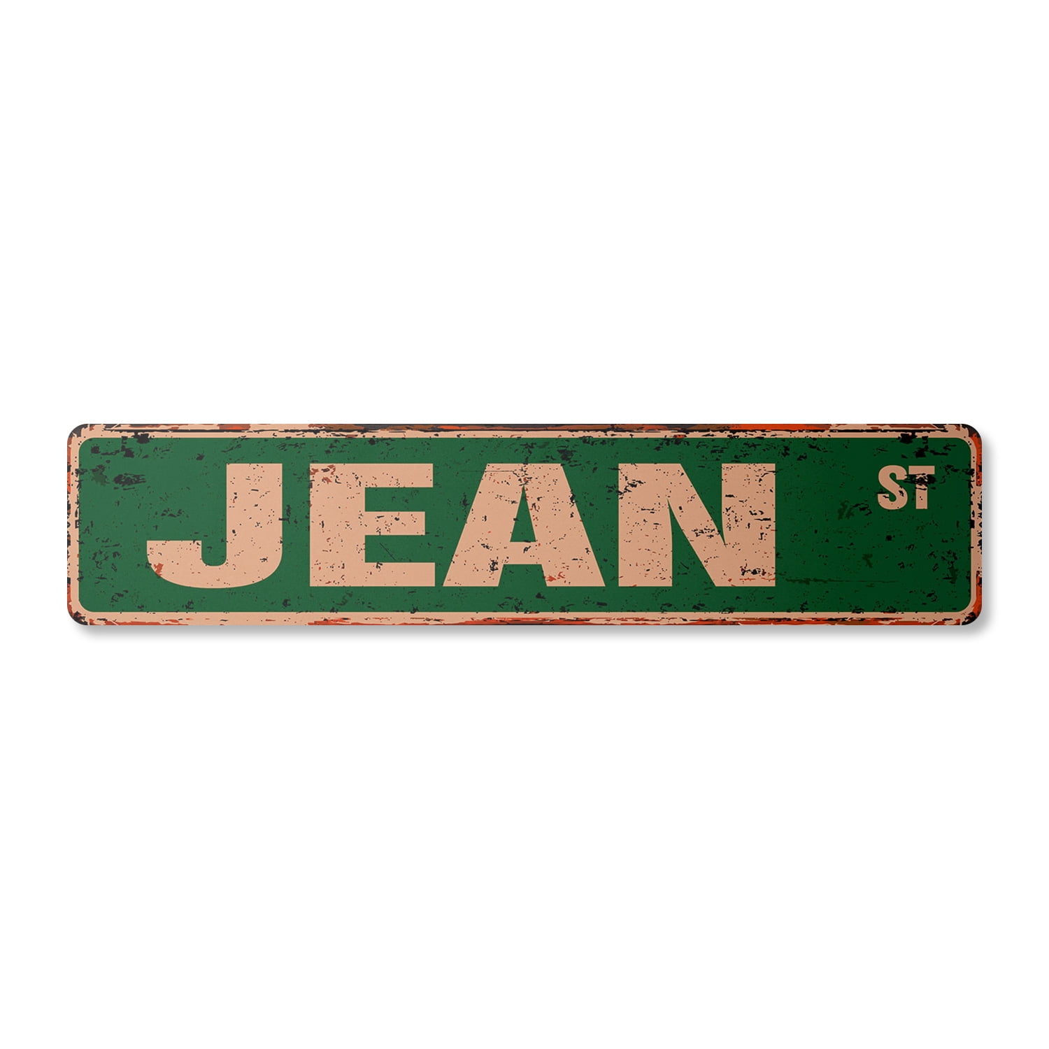 JEAN Vintage Plastic Street Sign Childrens Name Room Sign | Indoor ...
